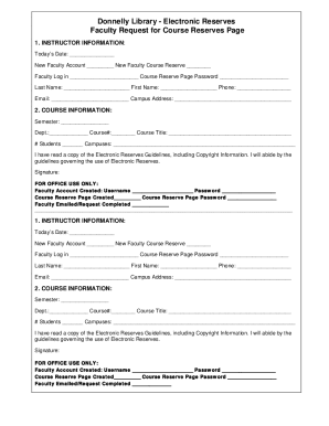 Fillable Online Donnelly Library Interlibrary Loan Request Form Fax ...
