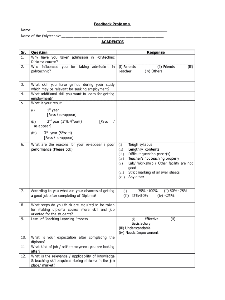 Fillable Online SELF STUDY REPORT (PART-III) NATIONAL ASSESSMENT AND ...