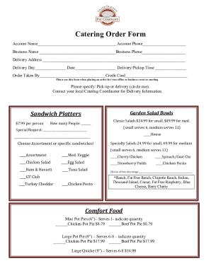 Fillable Online Catering Order FormsJotForm11+ Catering Booking Form ...