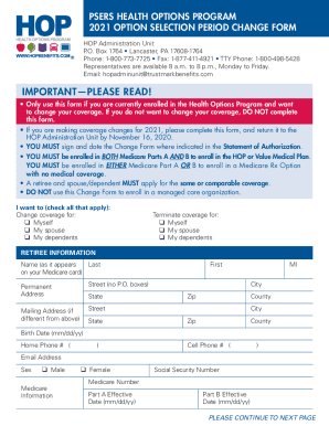 Fillable Online (List of Covered Drugs) Options 2021 Program - PSERS ...