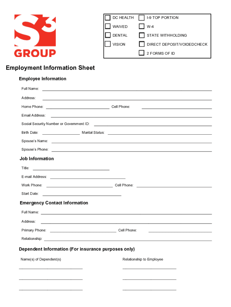 Fillable Online DCSS 0054: Health Insurance Information Fax Email Print ...