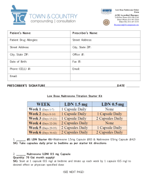 Fillable Online PDF Low Dose Order Form - Community Pharmacy Fax Email ...