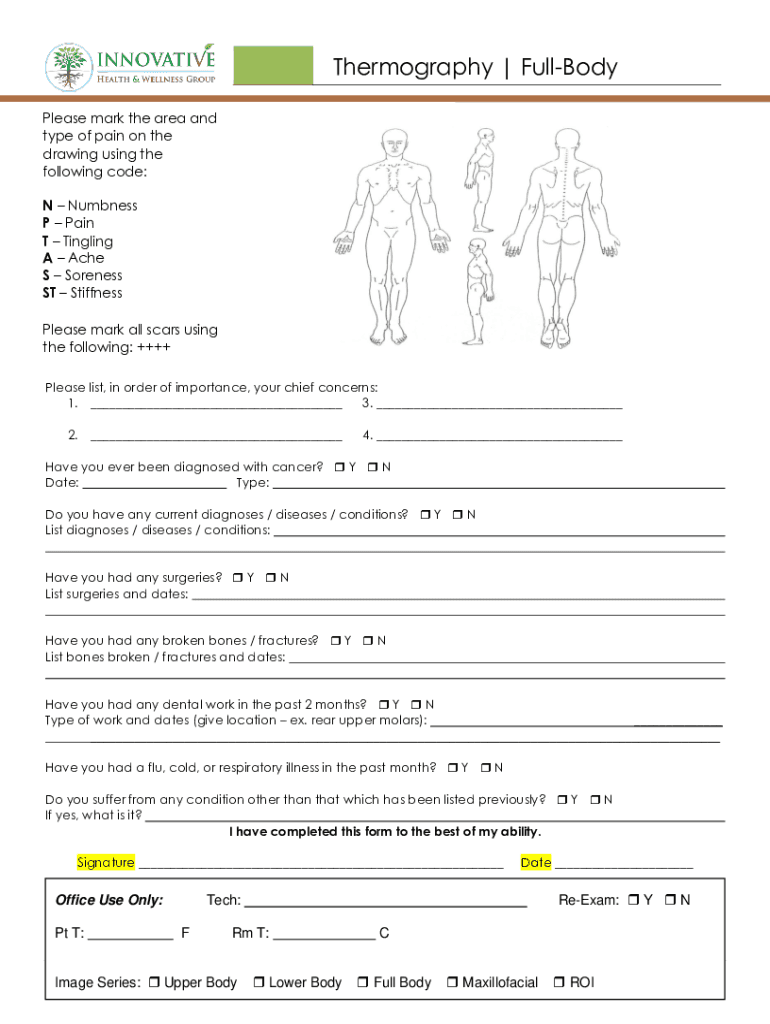 Fillable Online Total Body Thermography - HomeThermographyBreastcancer ...