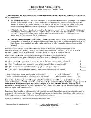 Fillable Online surgery-anesthesia-sedation consent form.docx Fax Email ...