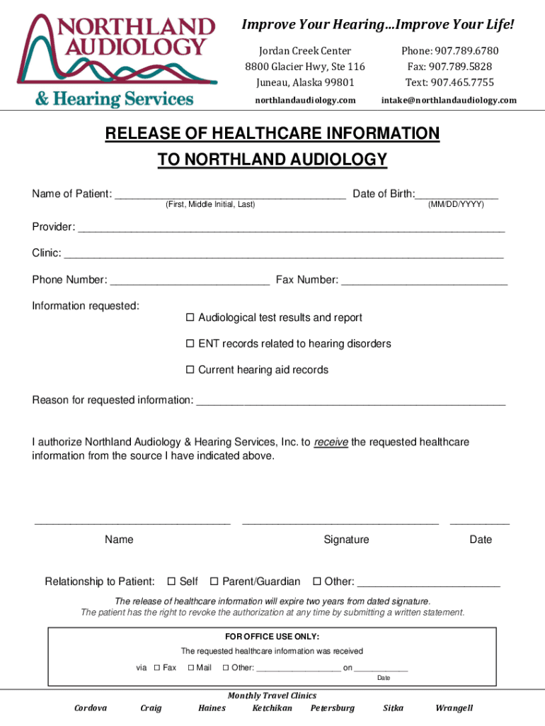 Fillable Online Patient Intake Form - Improve Your Hearing, Improve ...