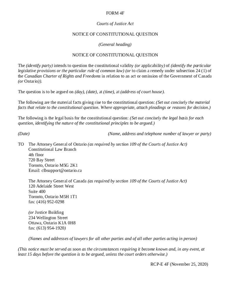 LEGAL GUIDE: SMALL CLAIMS COURT (ONTARIO) - Notice of ...