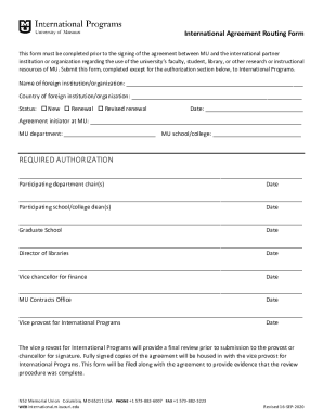 Fillable Online international missouri Fill - Free fillable Contract ...