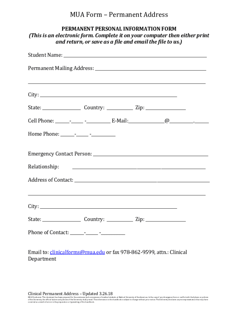 Fillable Online Personal Information Form - Computer Professionals ...