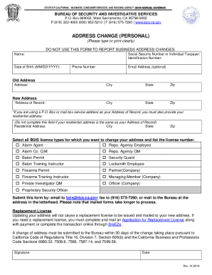 Fillable Online bsis ca 2019-2021 Form CA Security Guard Registration ...