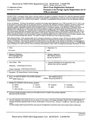 Fillable Online PDF Short Form Registration Statement - Department of ...