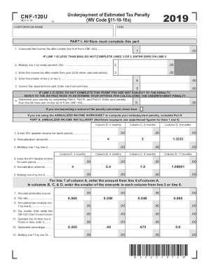 Fillable Online Corporate Income Tax - West Virginia State Tax ...