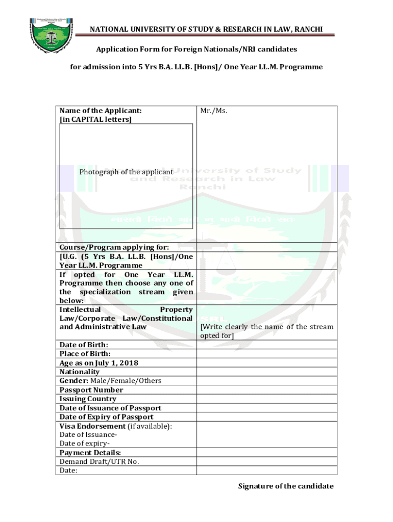Fillable Online Application-Form-for-Foreign-Nationals-1 Fax Email ...