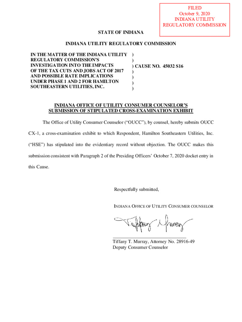 Fillable Online Submission of Stipulated Cross-Examination Exhibit Fax ...