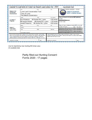 Fillable Online Sample Hunting Consent Forms 2014.docx Fax Email Print ...