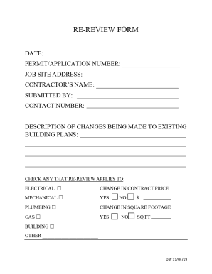 Fillable Online RE-REVIEW FORM Fax Email Print - pdfFiller