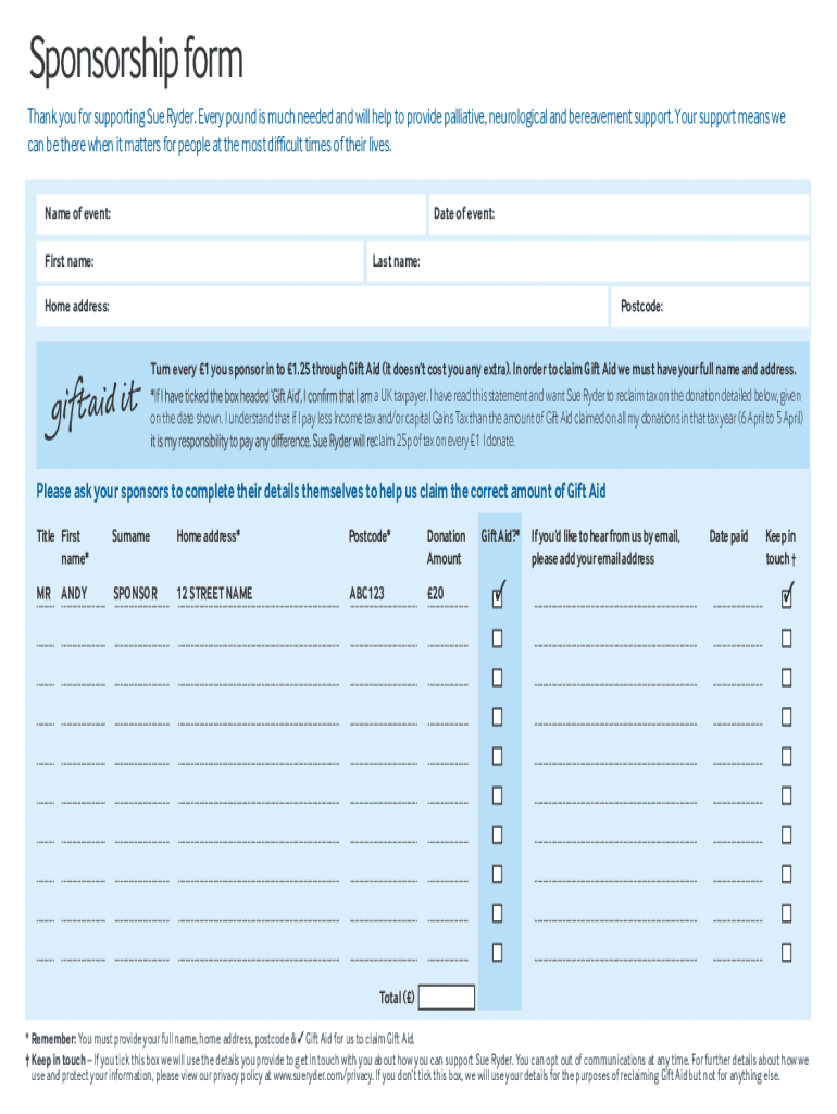 Fillable Online 06662 - Generic Sponsor Form Digital FINAL Fax Email ...
