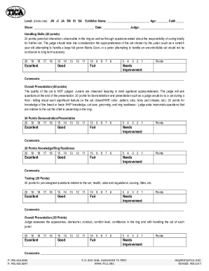 Fillable Online JUNIOR EVALUATION FORM Fax Email Print - pdfFiller