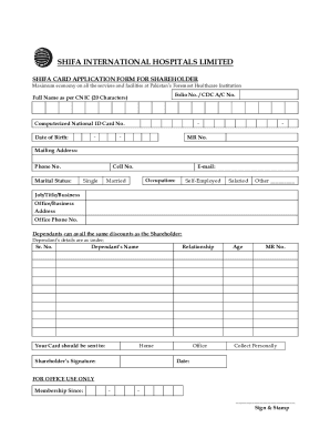 Fillable Online Get the free what is pcd in shifa international ...