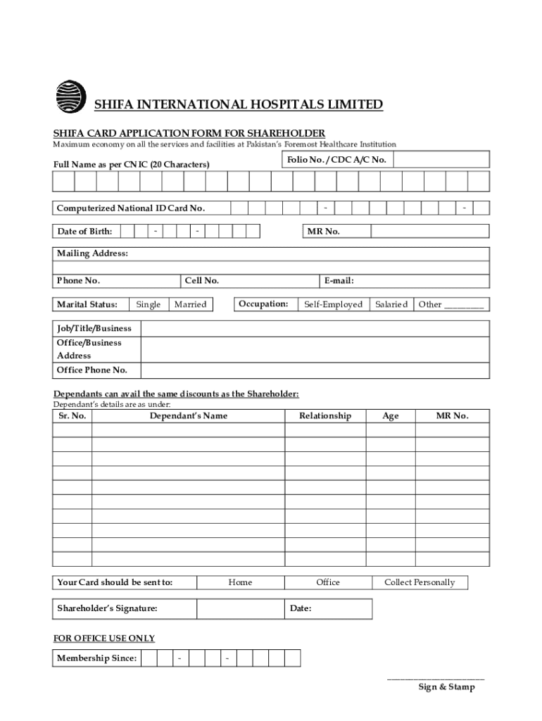 Fillable Online Get the free what is pcd in shifa international ...