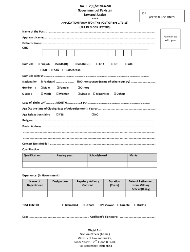 Fillable Online APPLICATION FORM-A-VII Fax Email Print - pdfFiller