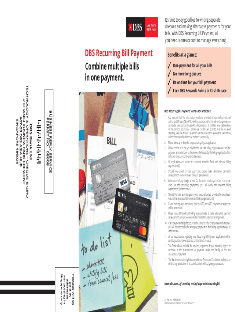 Fillable Online S19-1753 - Comm Cards Recurring Bill Payment Form Fax ...