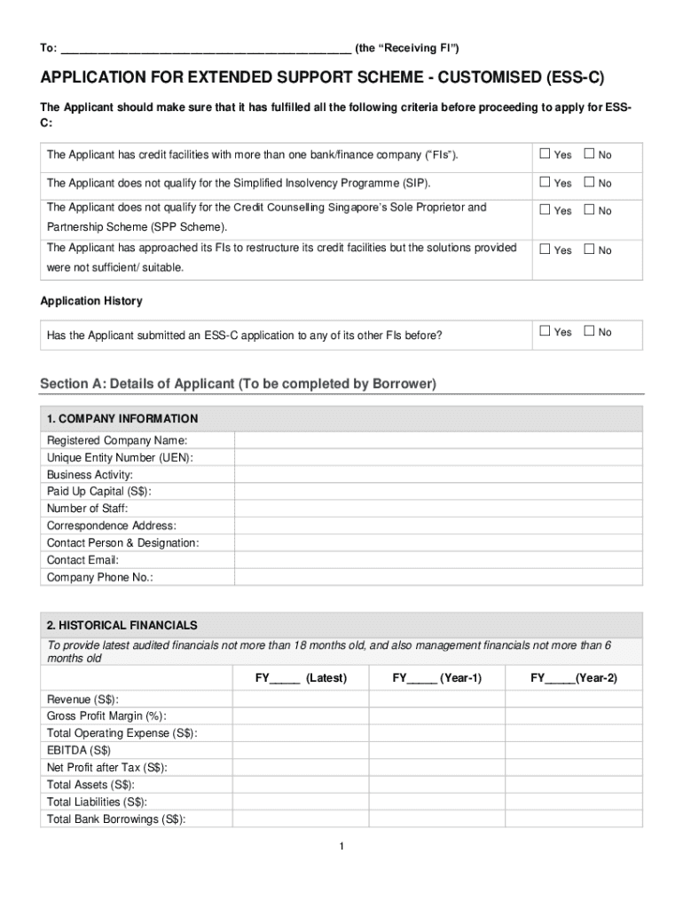 Fillable Online ESS-S Application form. V1.0 Fax Email Print - pdfFiller