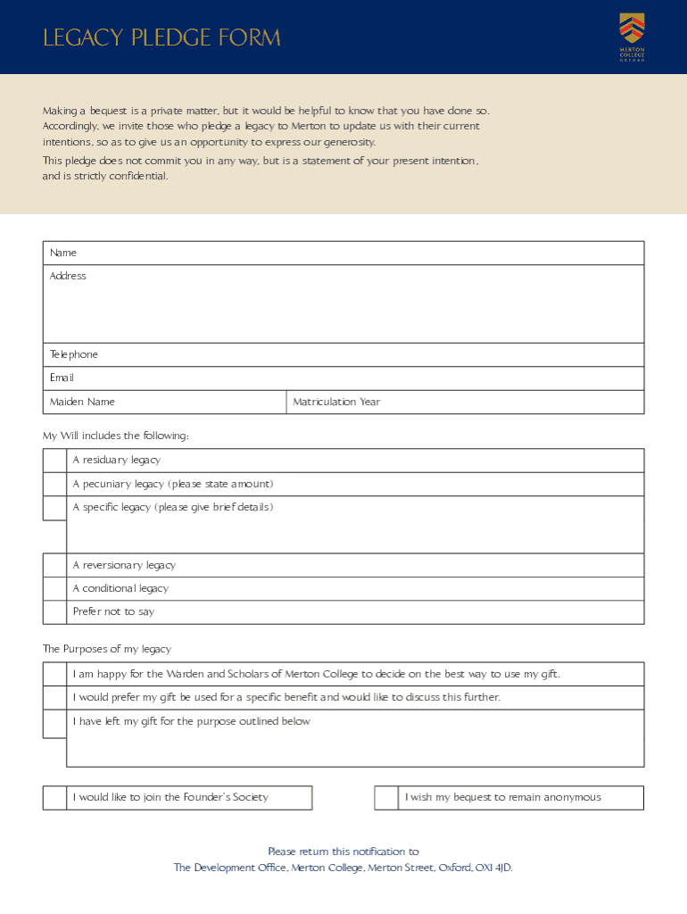Fillable Online Difference Between Legacy and BequestWhat are Bequests ...