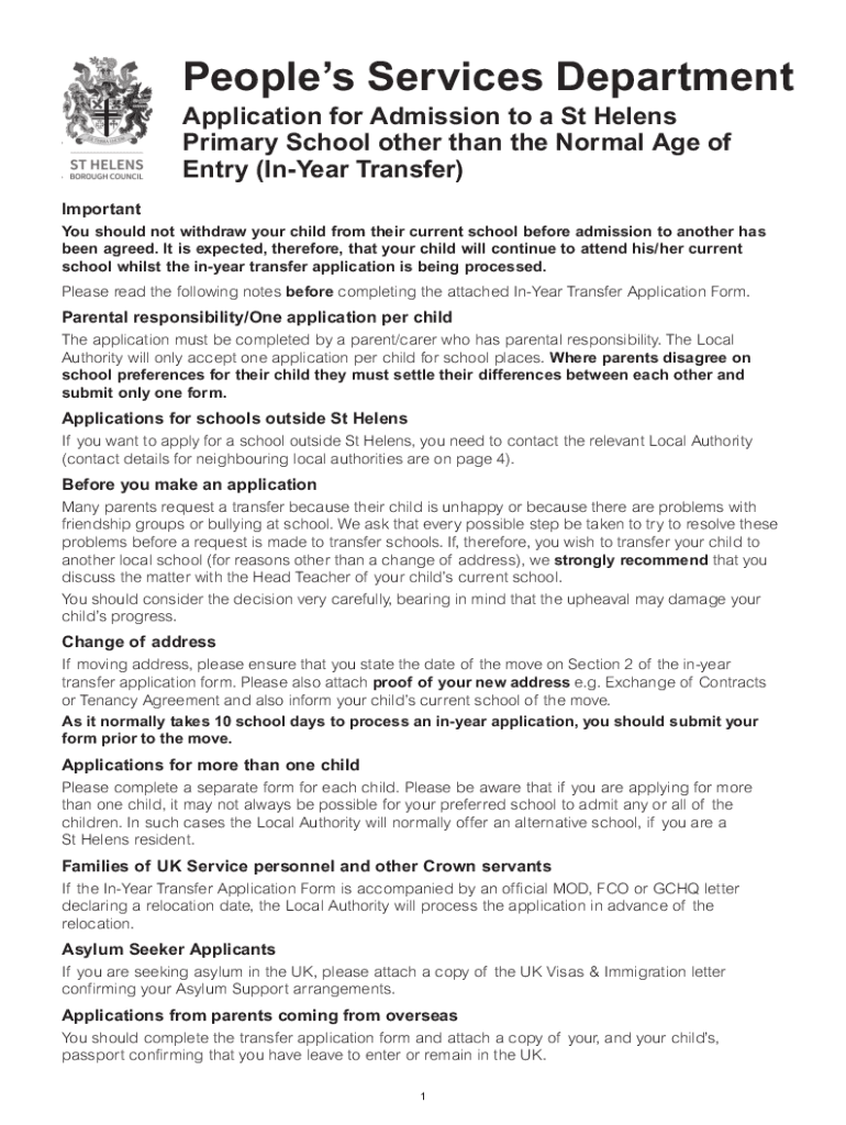 Fillable Online Fillable Online B2015b-16 Secondary In Year Transfer ...