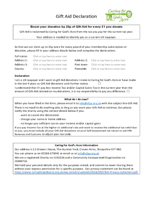 Fillable Online Gift-Aid-form Fax Email Print - pdfFiller