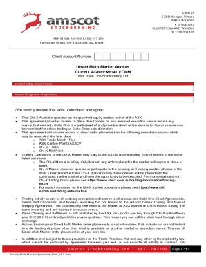 Fillable Online amscot Multi-Markets Agreement Form v1.1. 202012 Fax ...