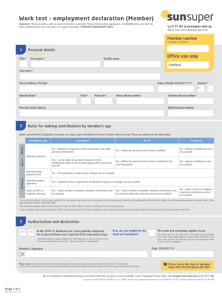 Fillable Online Sunsuper Superannuation Profit for members super ...