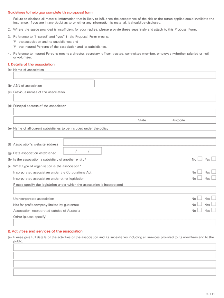 Fillable Online Insurance Proposal Form - Format, Importance, Elements (Explained)What is ...