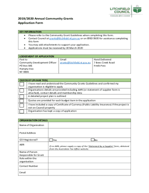 Fillable Online Community Grant Program Sample ApplicationGrant ...