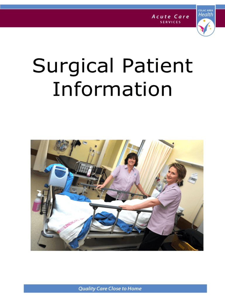 Fillable Online Content of the Patient Record: Inpatient, Outpatient ...