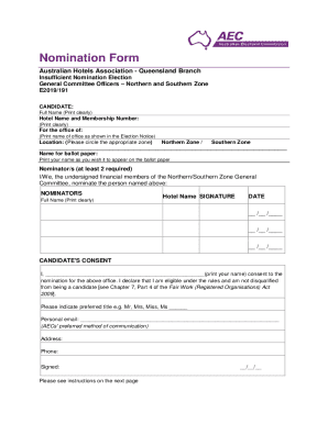 Fillable Online qha org Nomination Form - QHA Online Fax Email Print ...