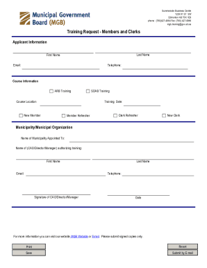 Fillable Online Training-Request-Form Fax Email Print - pdfFiller