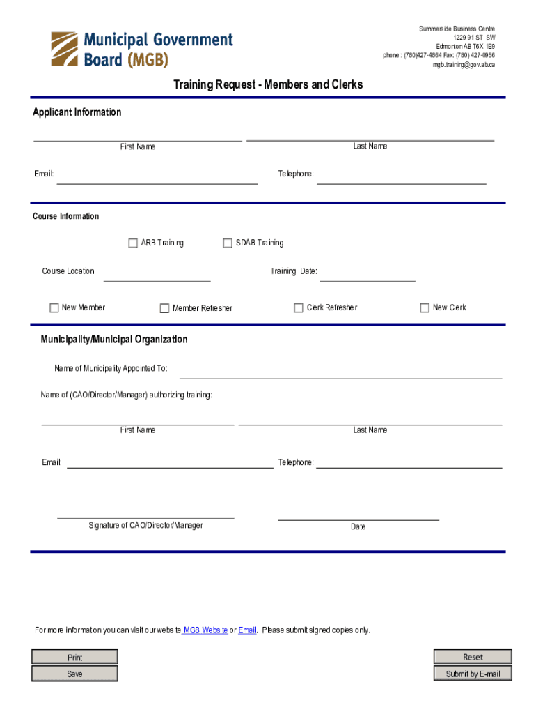 Fillable Online Training-Request-Form Fax Email Print - pdfFiller