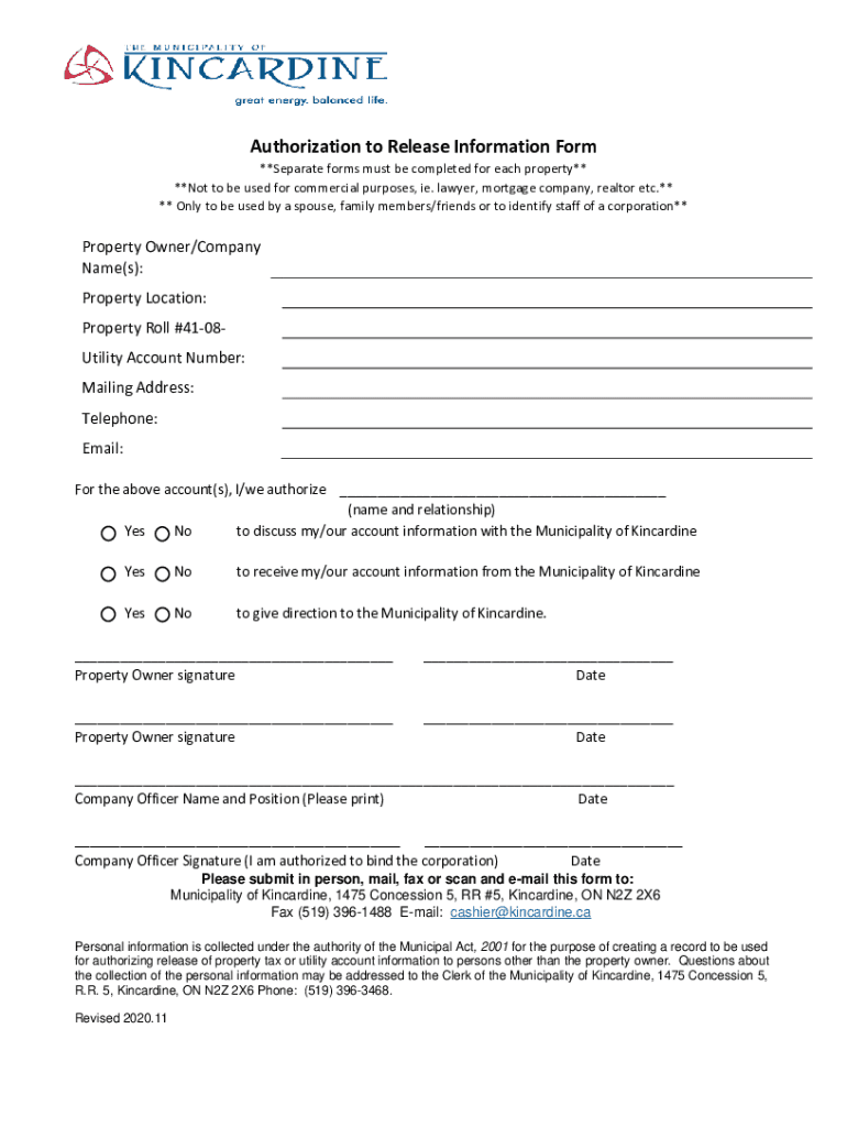 Fillable Online FREE 9+ Sample Release of Information Forms in MS WordPDFAuthorization to ...