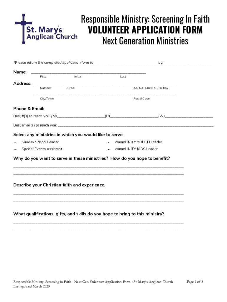 Fillable Online 15 Survey Questions for Your Church Membership ...