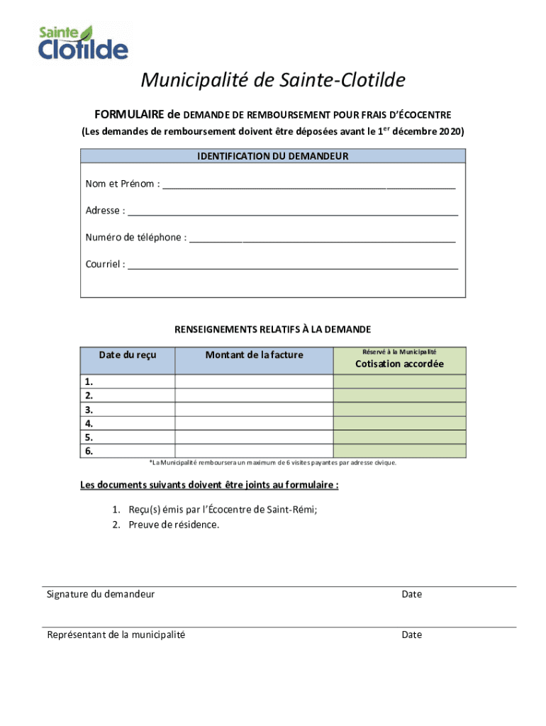 Remplissable En Ligne PROCS-VERBAL DE LA MUNICIPALIT DE SAINTE-CLOTILDE Fax Email Imprimer ...