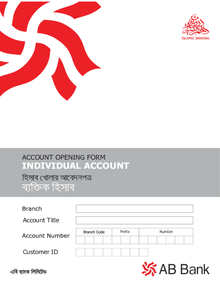 Fillable Online Islamic Banking Form (Individual) - Intranet Fax Email ...