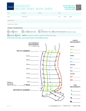 Fillable Online Body Works Compression - Sigvaris Legassist Below Knee ...