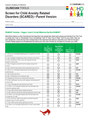 Fillable Online Screen for Child Anxiety Related Disorders (SCARED ...