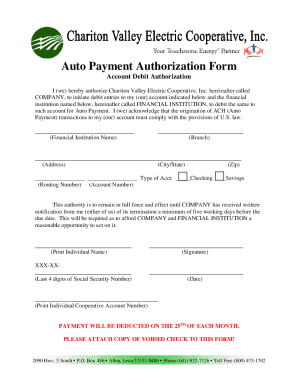 Fillable Online Auto-Debit Payment Authorization FormAUTHORIZATION FORM ...