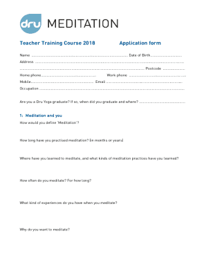 Fillable Online 9+ Teacher Training Application Form Templates in PDF ...