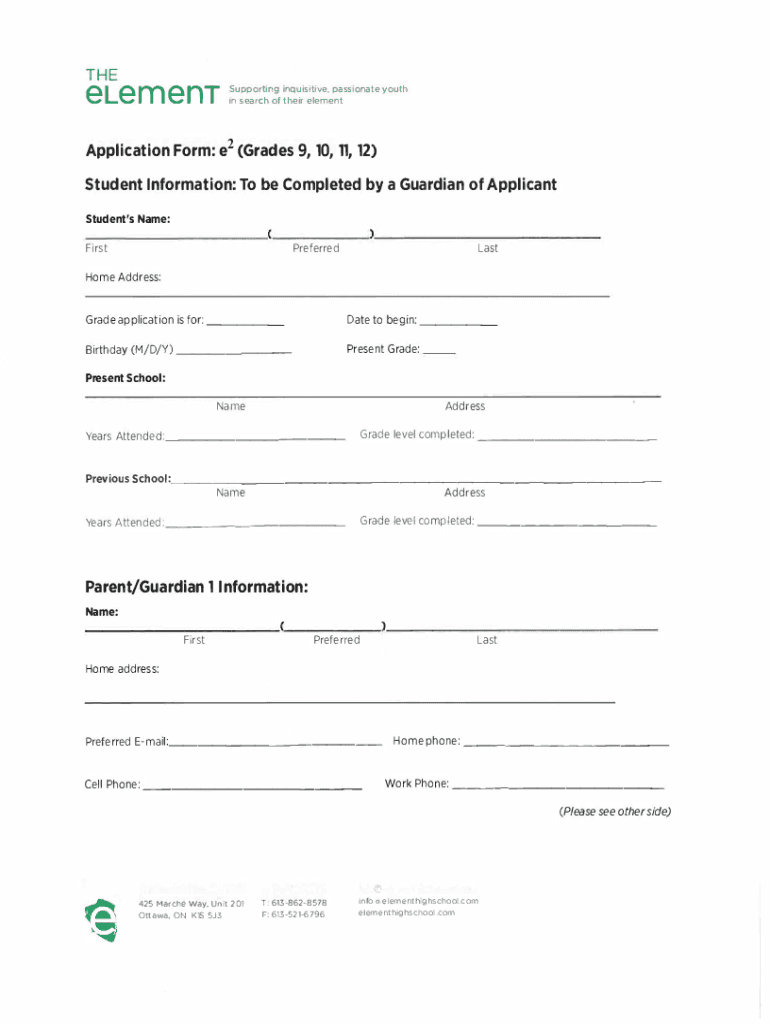 Fillable Online eLemenT THE Fax Email Print - pdfFiller