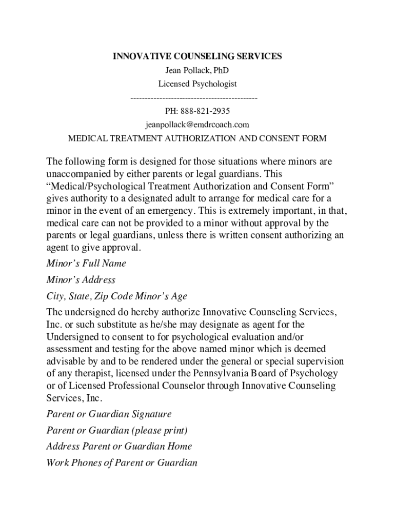 Fillable Online INNOVATIVE COUNSELING SERVICES.docx Fax Email Print ...