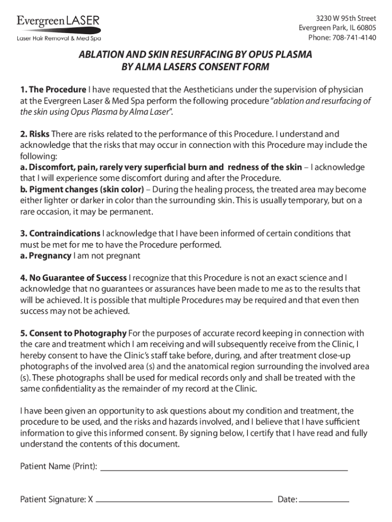 Fillable Online opus-plasma-consent-form Fax Email Print - pdfFiller
