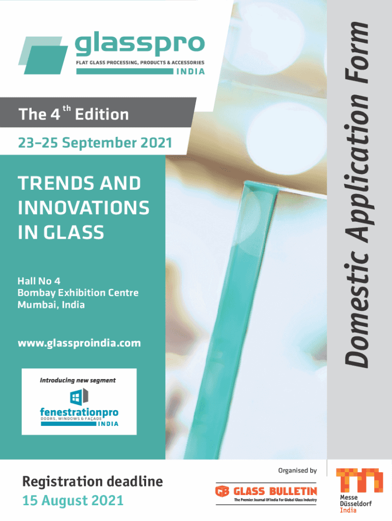 Fillable Online TRENDS AND INNOVATIONS IN GLASS Fax Email Print - pdfFiller