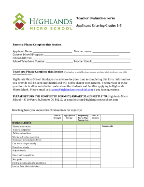 Fillable Online Micro -- Teacher Evaluation Form (5yo - preschool).docx ...